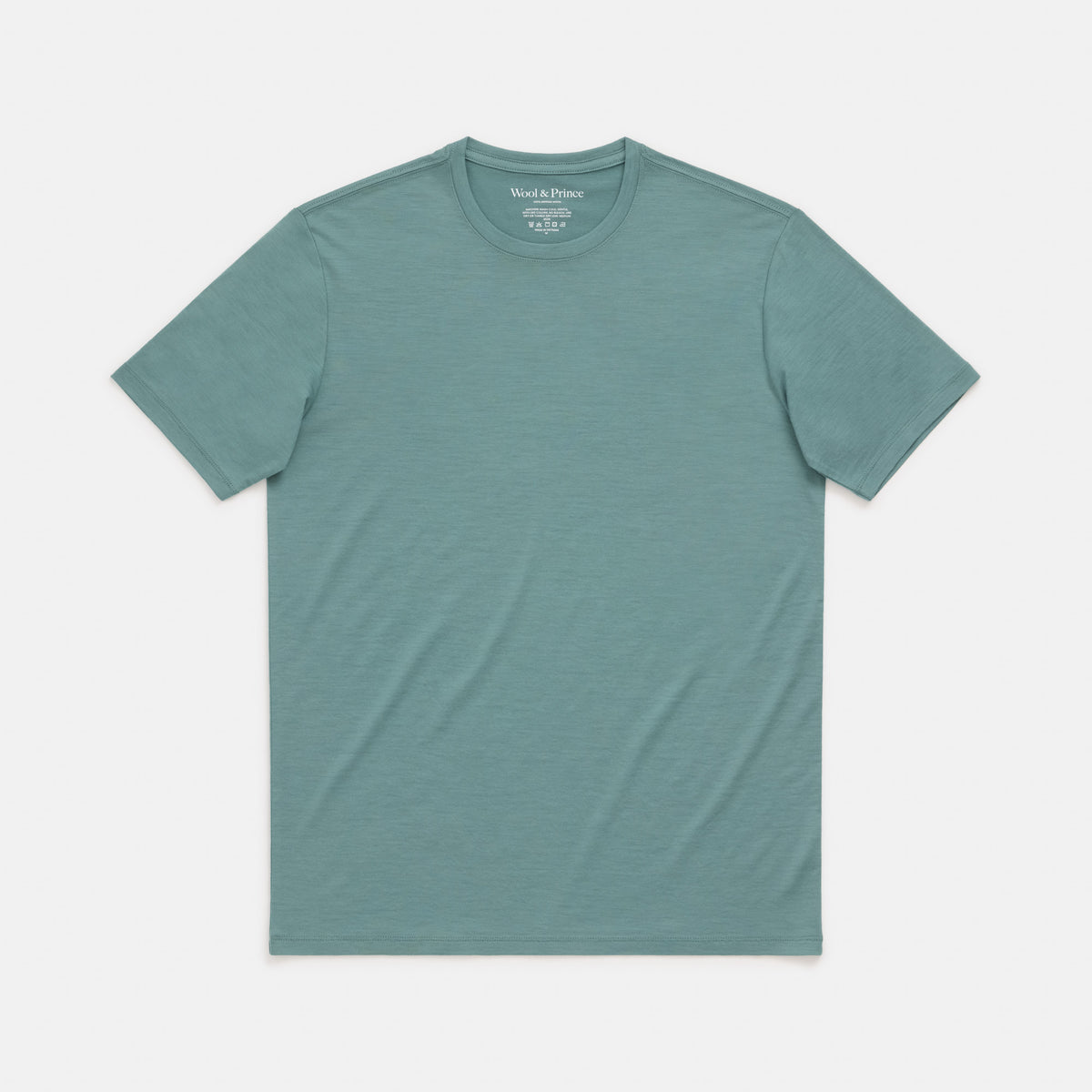 100% Merino Wool Crew Neck Tee - Spruce Green – Crew Neck T-Shirts | Wool&Prince