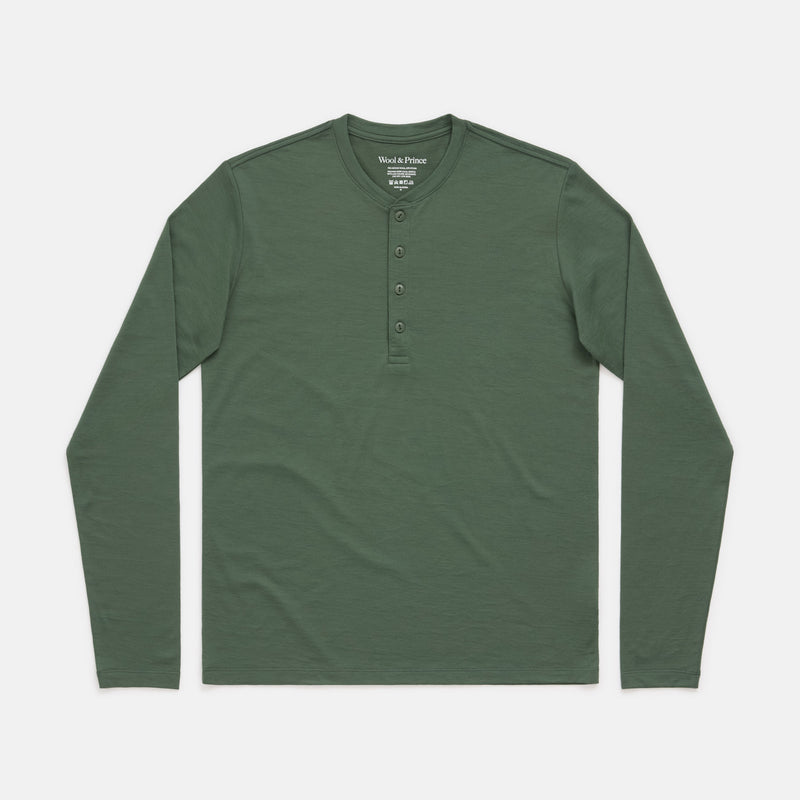 Merino Wool Henley | Thyme | Wool&Prince