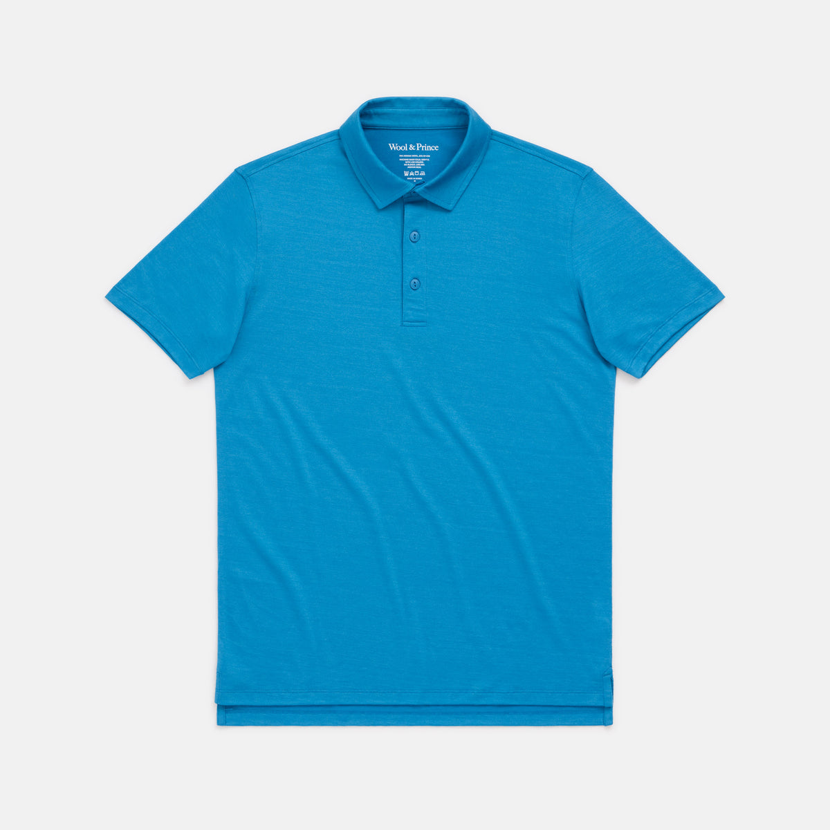 Merino Wool Polo | Cerulean Blue – Polo Shirts | Wool&Prince