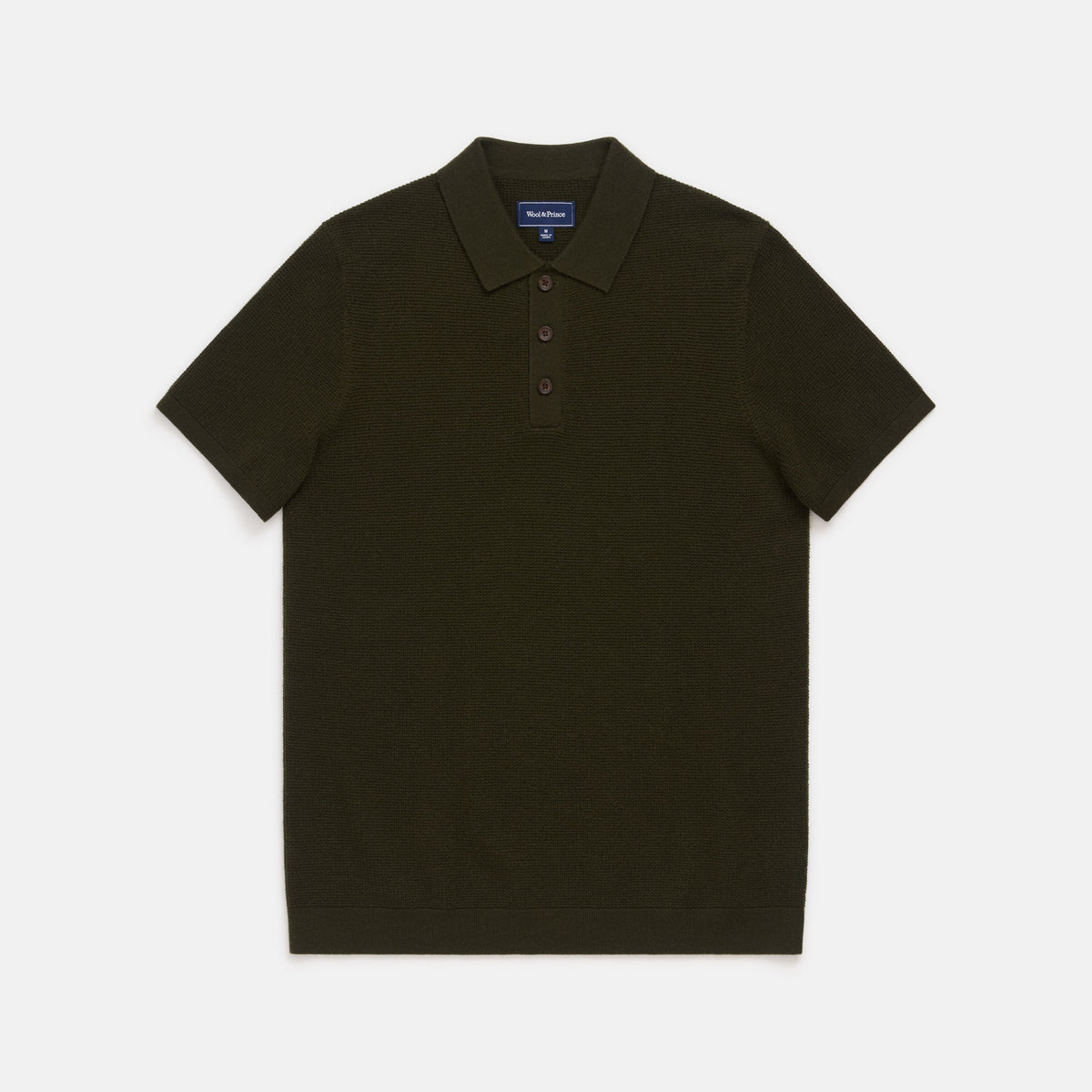 Merino Wool Sweater Polo | Dark Olive | Wool&Prince
