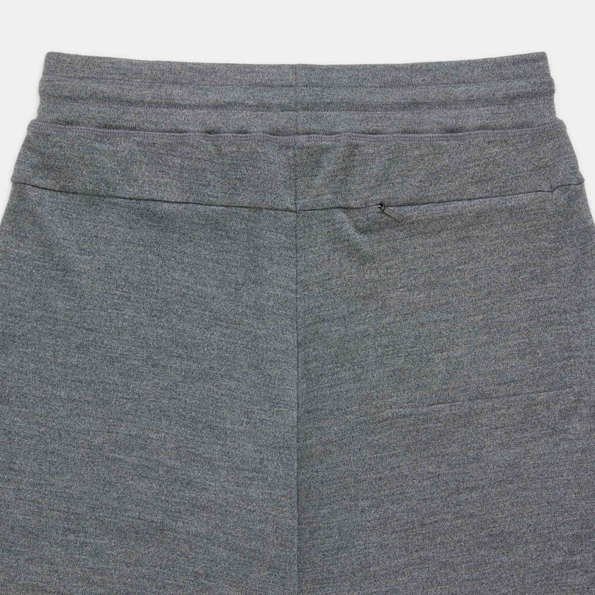Merino Wool Interlock Knit Shorts | Charcoal Heather | Wool&Prince
