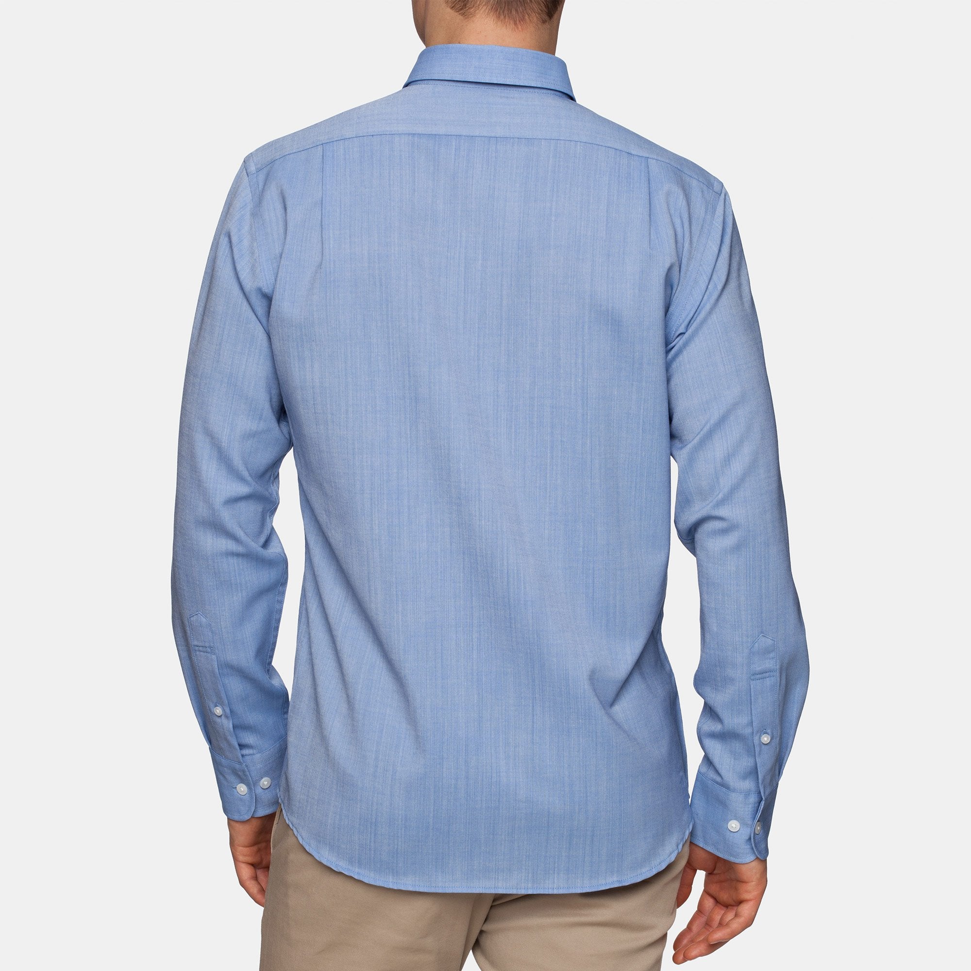 Merino Wool Button-Down Shirt | Blue Oxford – Button-Down Shirts | Wool ...