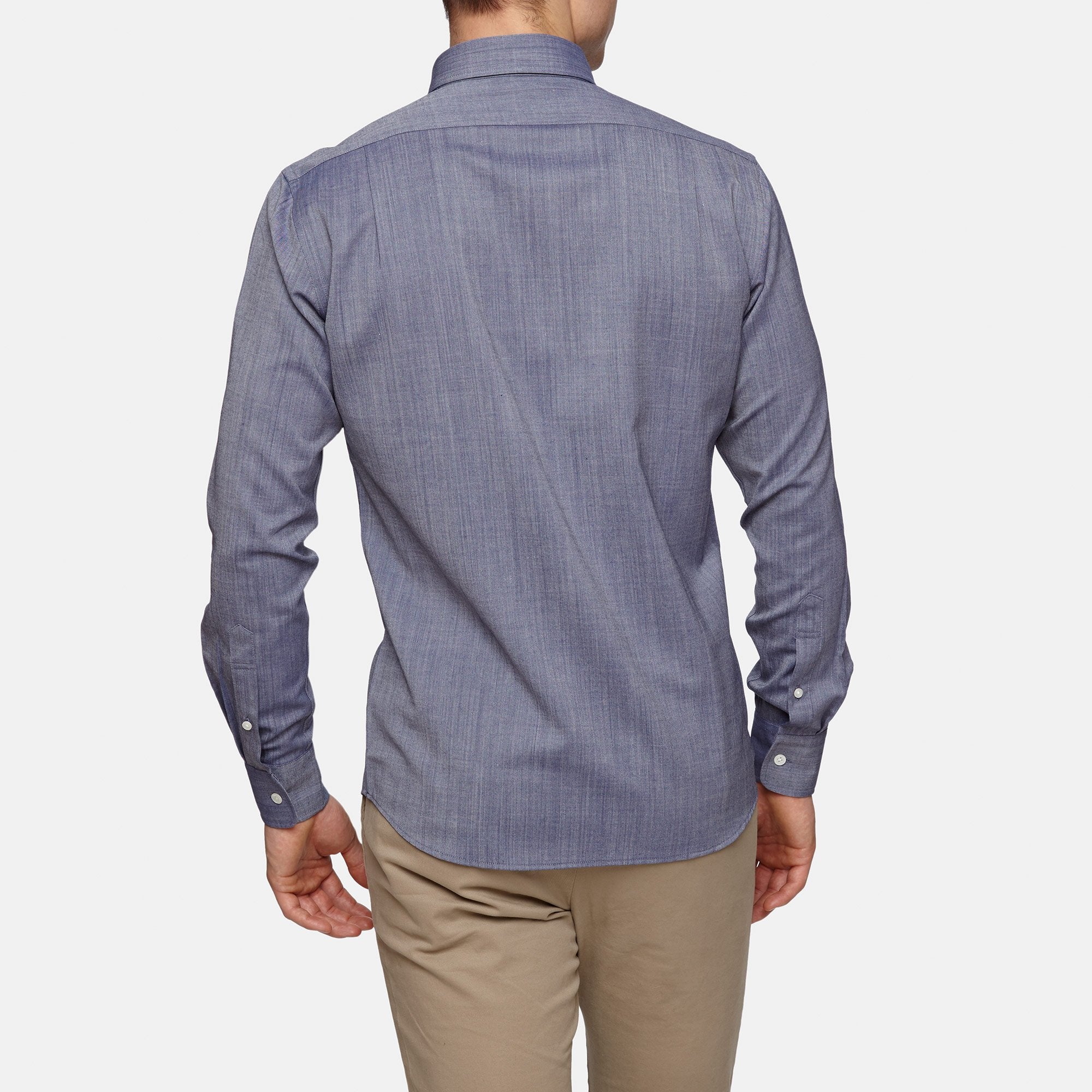 Merino Wool Button-Down Shirt | Dark Blue Oxford – Button-Down Shirts ...